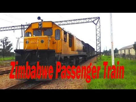 Zimbabwe Passenger Train With GT22LC-2 1022 - YouTube