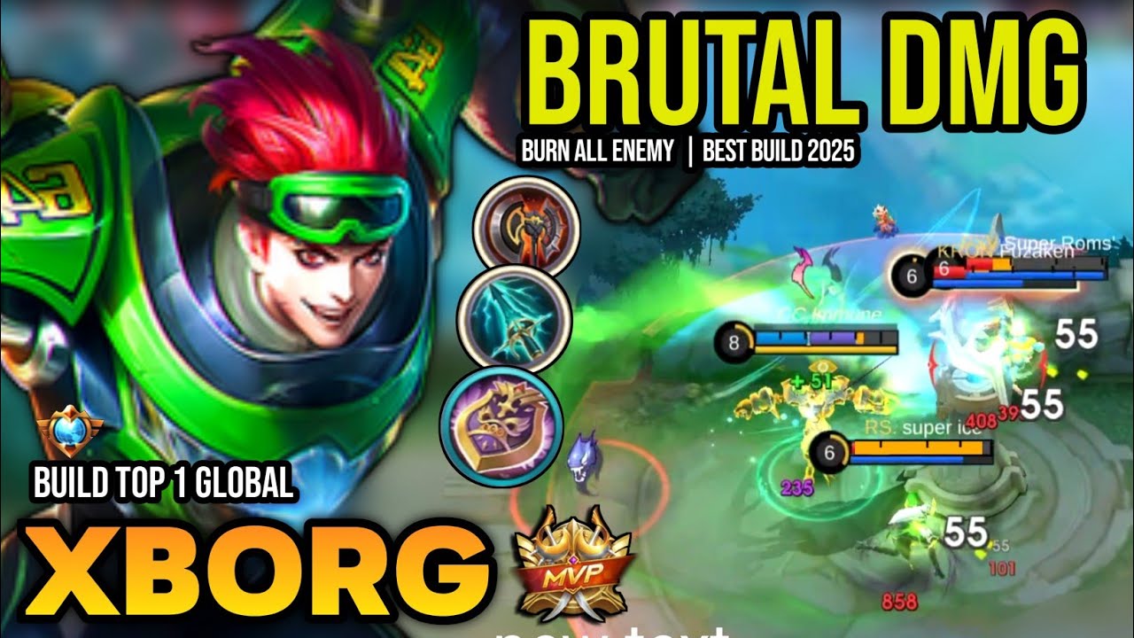 XBORG BEST BUILD 2025 | BUILD TOP 1 GLOBAL XBORG GAMEPLAY | MOBILE ...