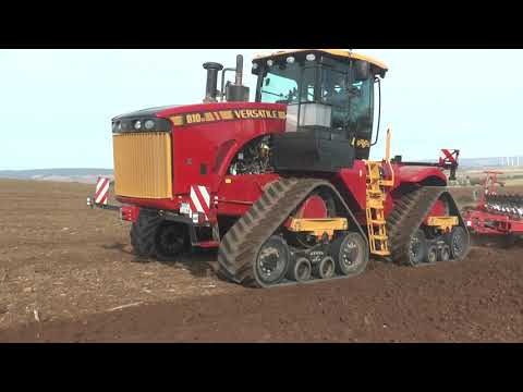 Versatile 610 DT Delta Track with Kverneland 12 furrow PW plough - YouTube