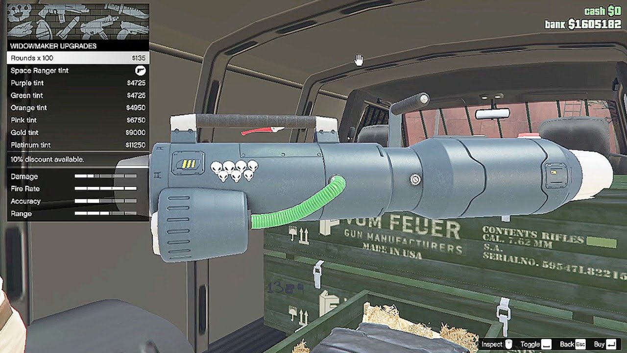 GTA Online: Where to Buy the WIDOWMAKER ALIEN Weapon (Location & Review ...