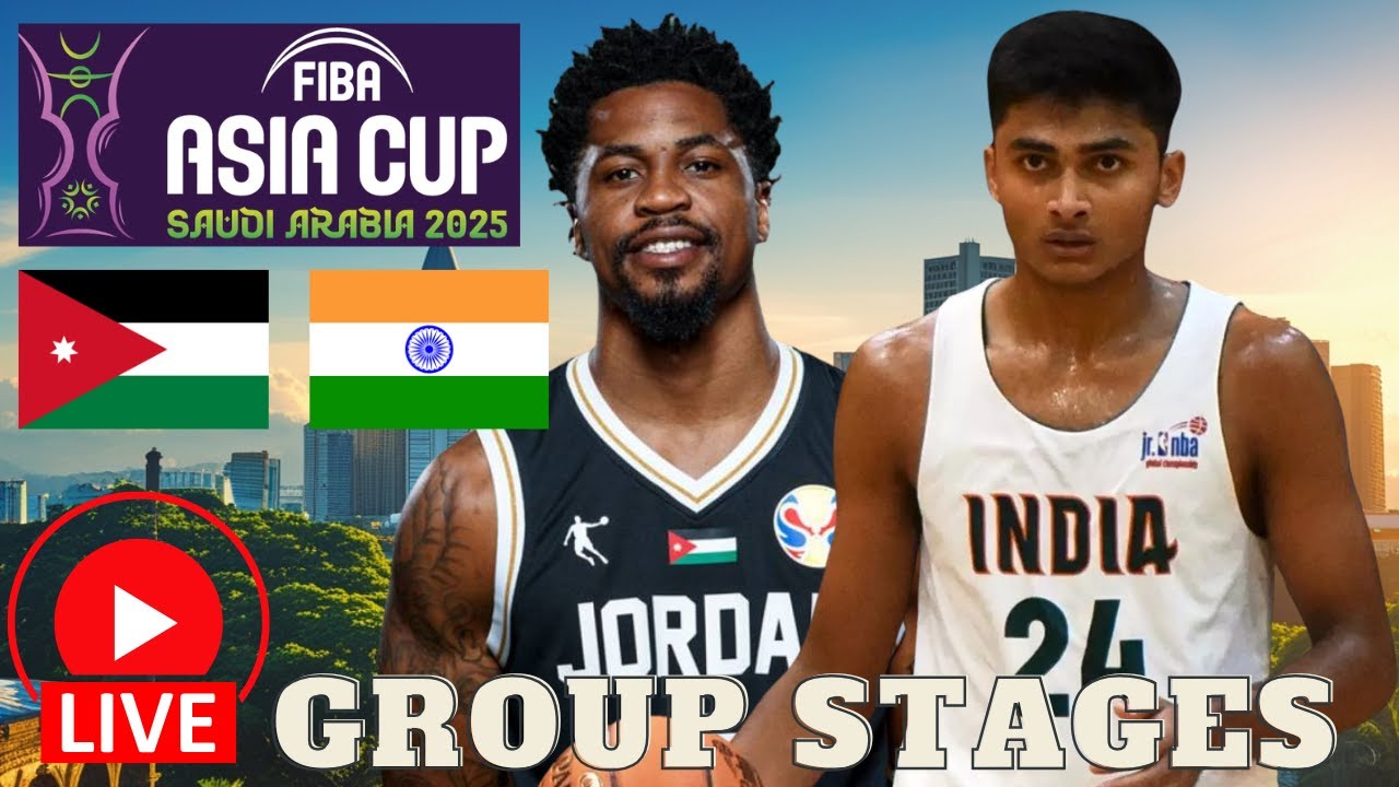 JORDAN VS INDIA I FIBA ASIA CUP LIVE I PLAY BY PLAY & FAN REACTIONS ...