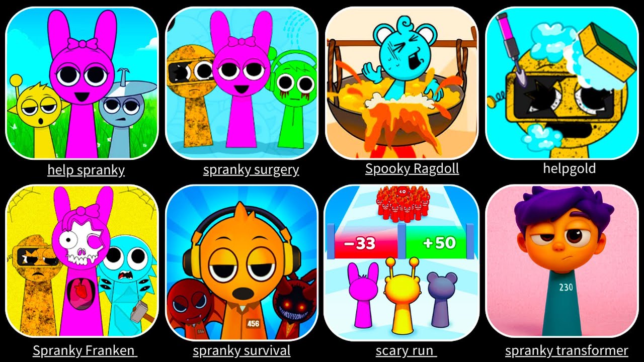 Spranky Survival, Help Spranky, Scary Run, Spranky Transformer, Help ...