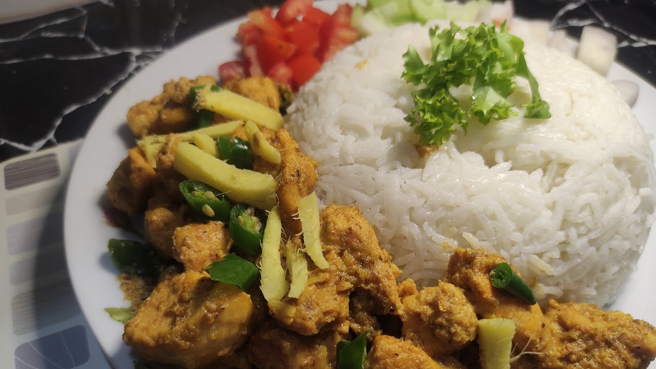 Chicken Tikka Boti with White Rice. - YouTube