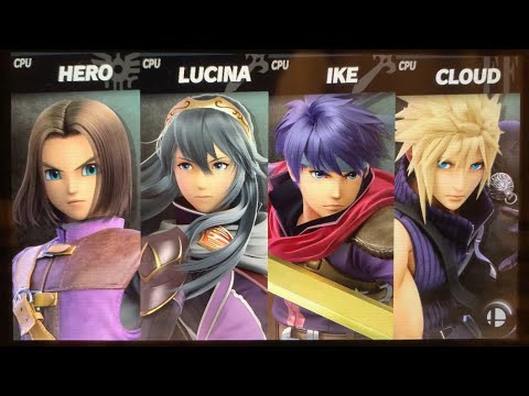 Super Smash Bros. Ultimate - Hero (Luminary) Vs. Lucina Vs. Ike Vs ...