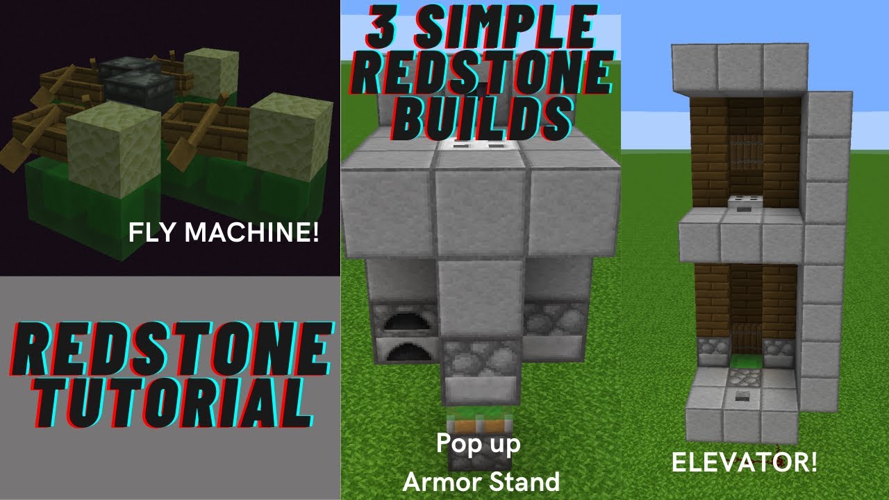 3 Simple Minecraft Redstone Builds You can Build in Your Own Minecraft ...