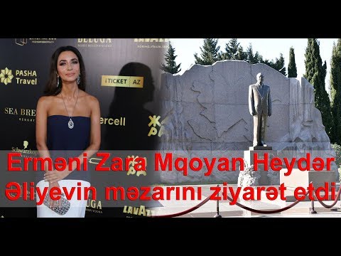 Erməni Zara Mqoyan Heydər Əliyevin məzarını ziyarət etdi
