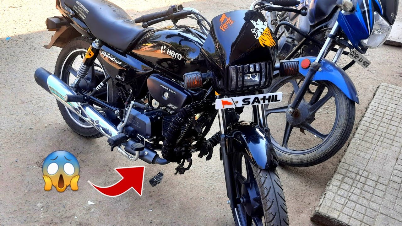 Hero Splendor Plus Bike Modification 😱| Splendor Me Tash ke Hukum Ka ...
