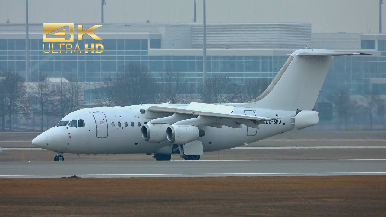 British Aerospace Avro RJ70 from Avia Bravo LZ-BRU arrival at Munich ...