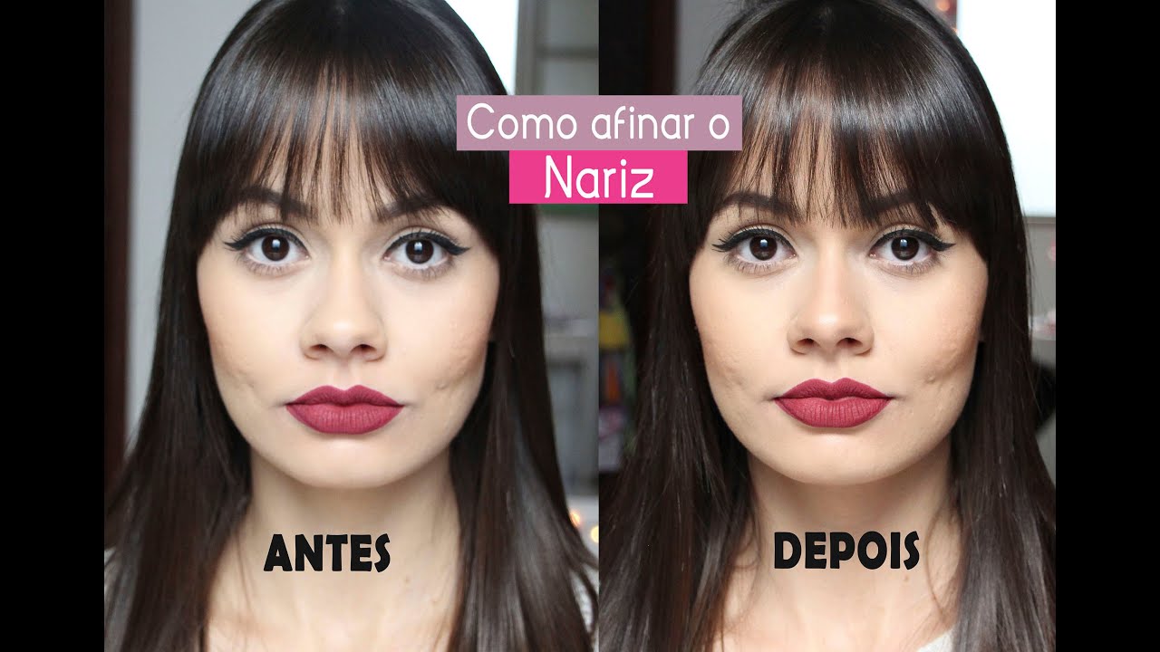 COMO AFINAR O NARIZ COM MAQUIAGEM | Laura Pfister - YouTube