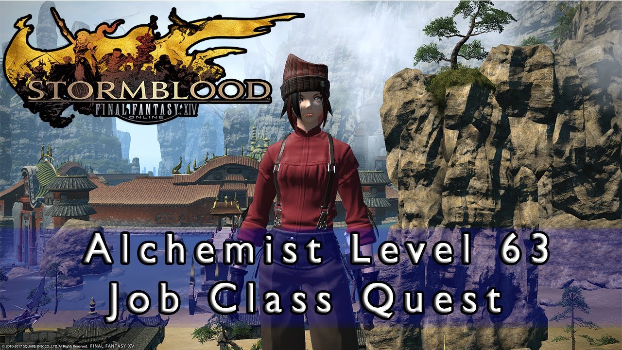 Final Fantasy 14 Stormblood - Alchemist Level 63 Job Quest - YouTube