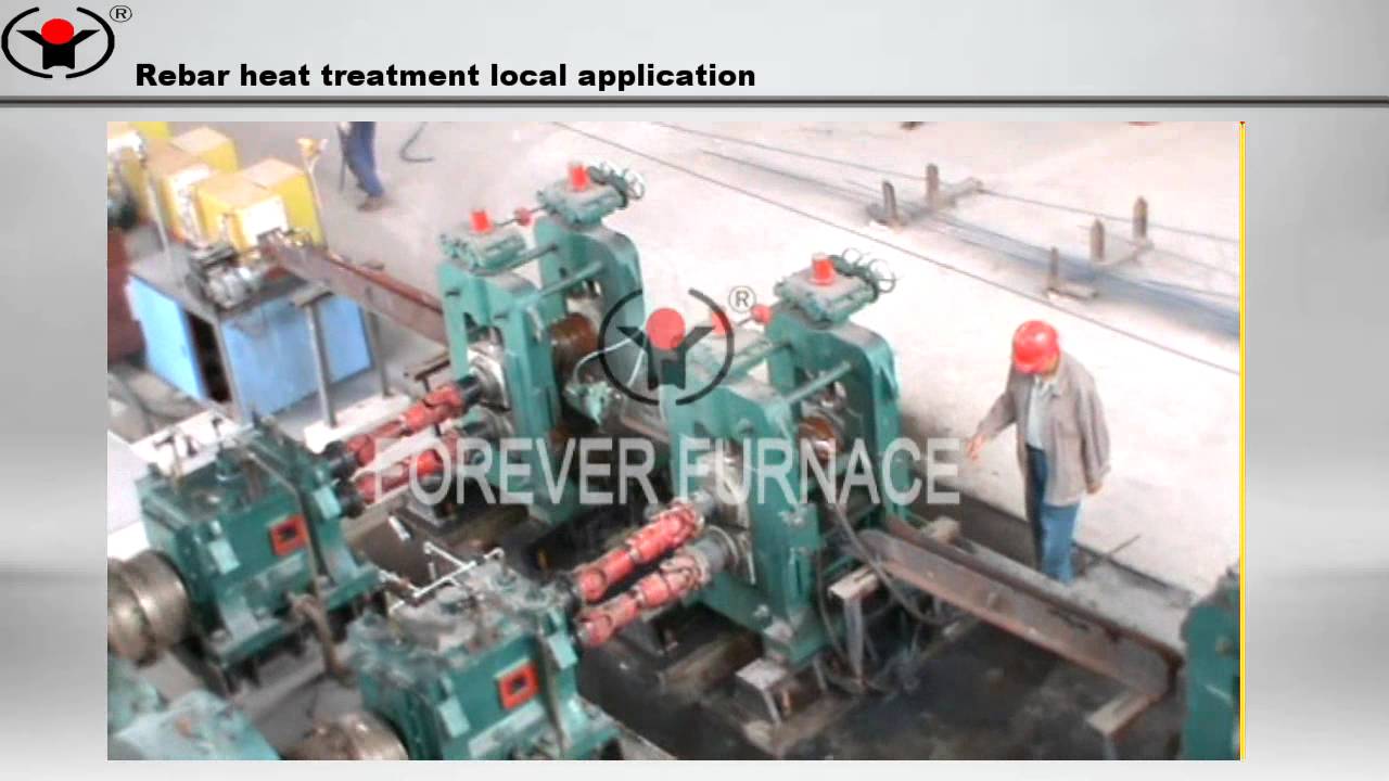 Rebar heat treatment furnace - YouTube