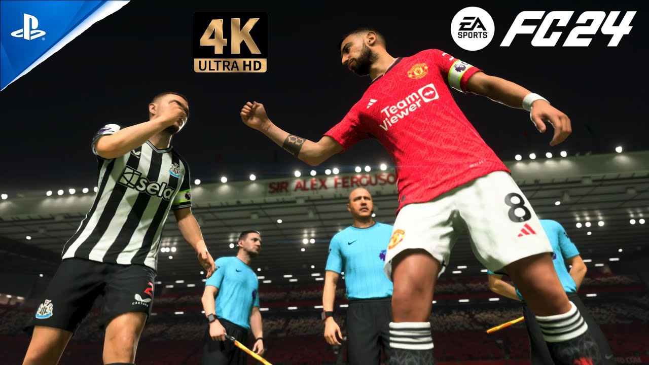 EAFC 24 | Newcastle vs Man United | PS5™️ | 4K | Realistic Sliders ...
