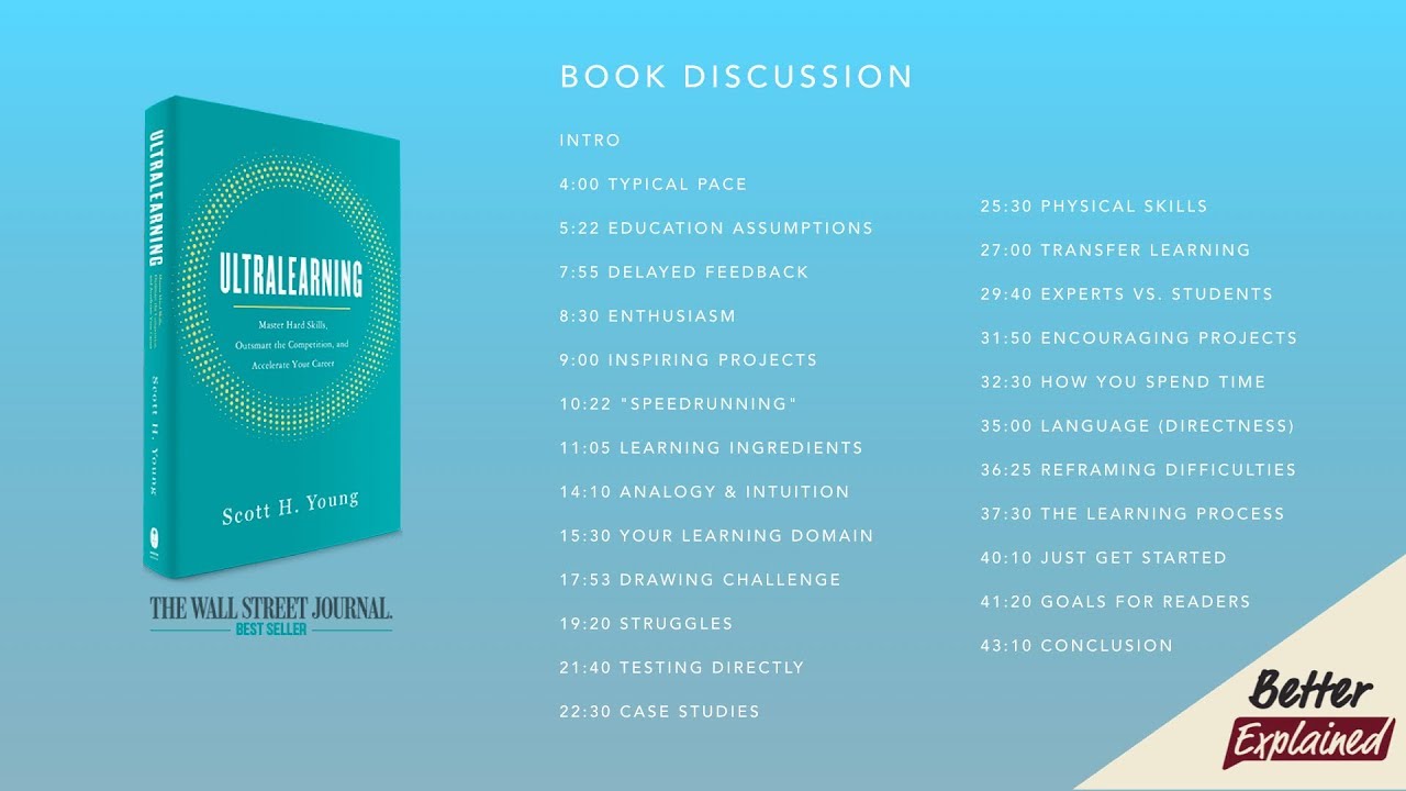 Book Discussion: Ultralearning with Scott Young - YouTube