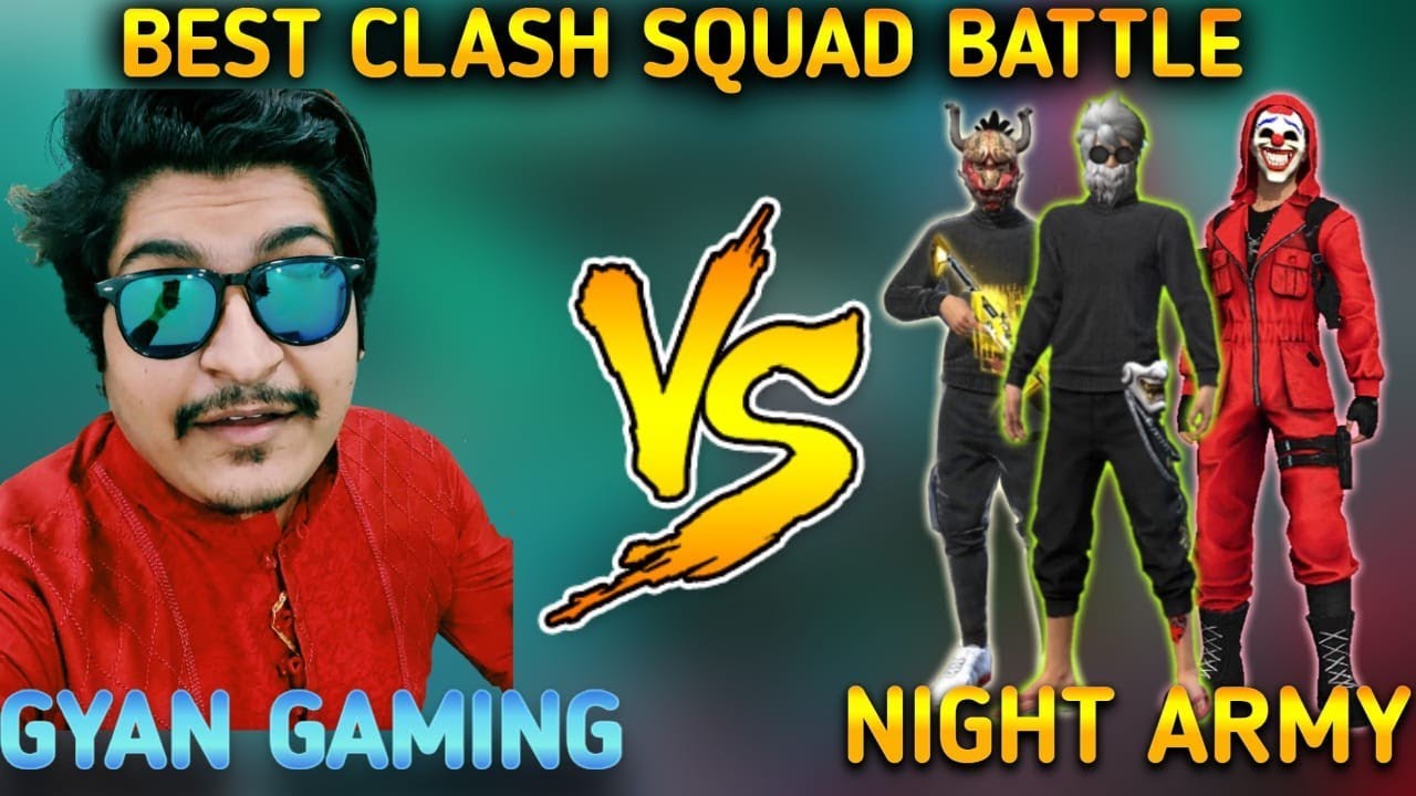Gyan gaming vs night army 4vs4 cs full gameplay most watch. Marshal ...