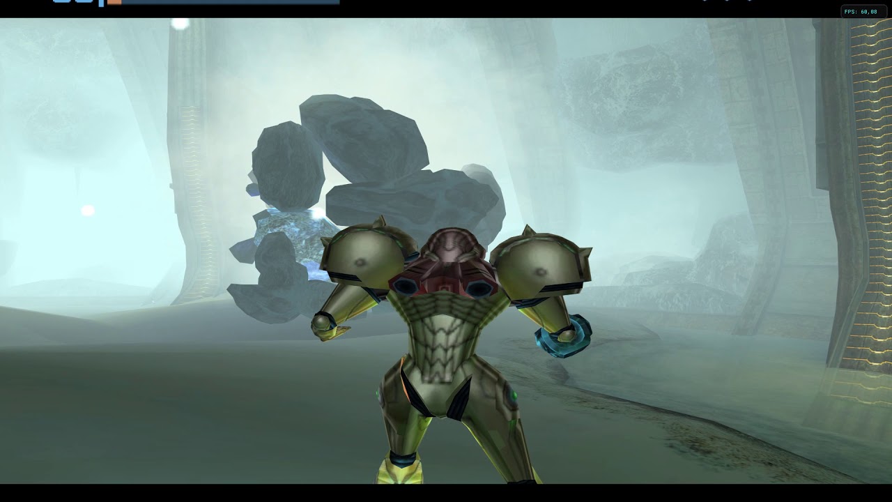 Metroid Prime boss fight Thardus - YouTube