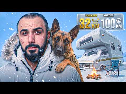 100 KM CHALLENGE!? KAR FIRTINASINDA HAYATTA KAL!? 🥶 | EKİPLE LONG DRIVE NORTH