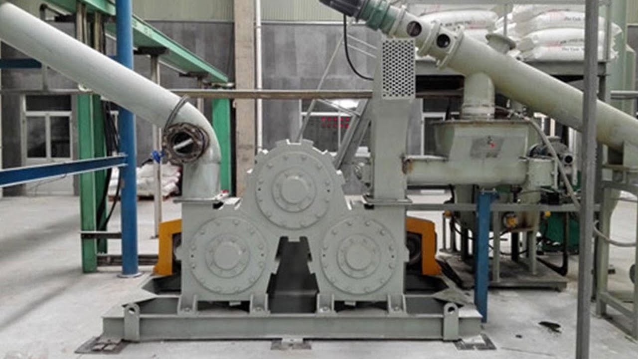 ALPA powder equipment - Three roller Mill - YouTube