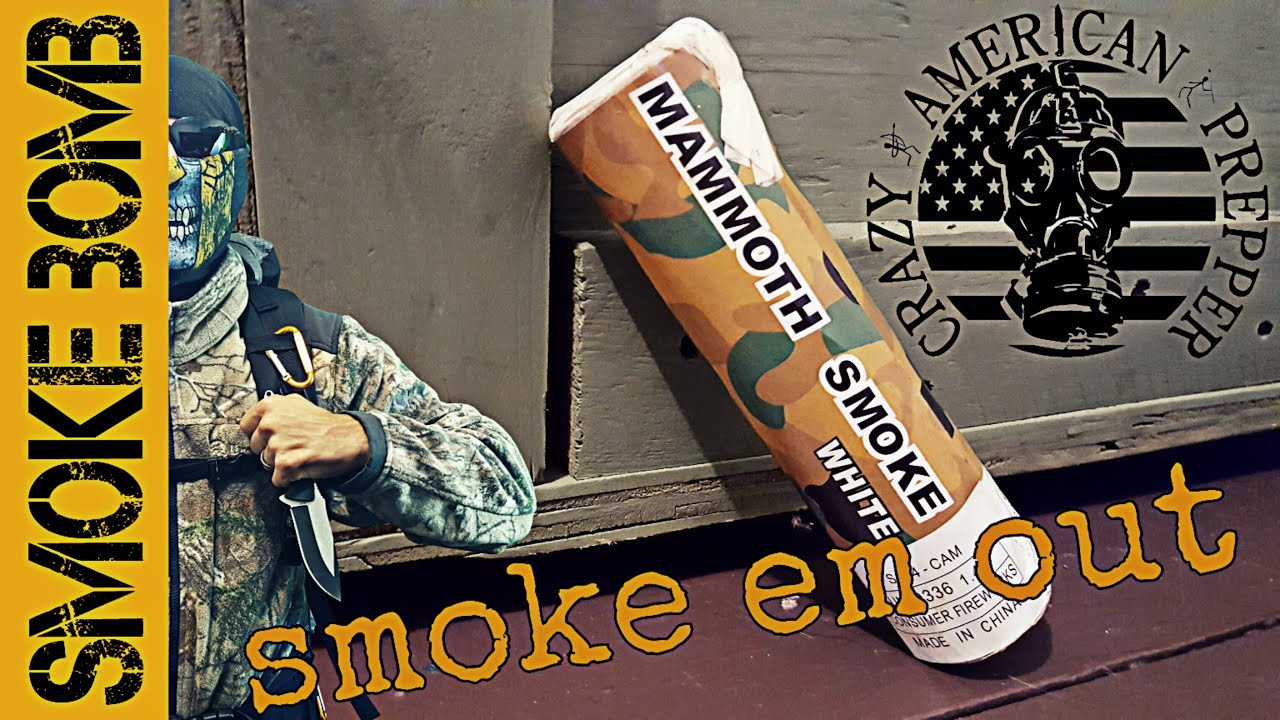Smoke bomb use for prepping - CRAZY AMERICAN PREPPER - YouTube