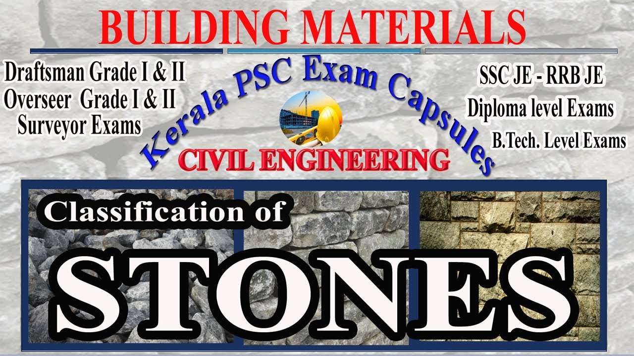 BUILDING MATERIALS||STONES||CIVIL ENGINEERING - YouTube