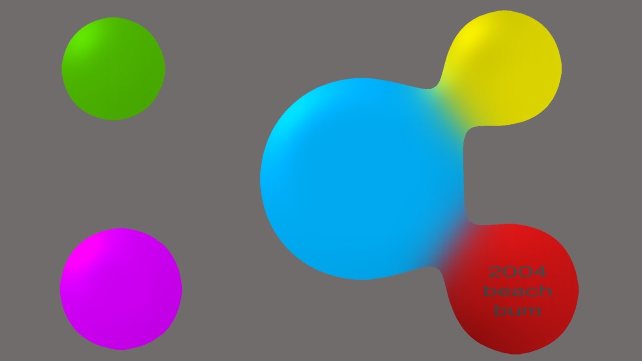 Liquid Jelly Drop Effect: Coalescence of Spheres - After Effects - YouTube