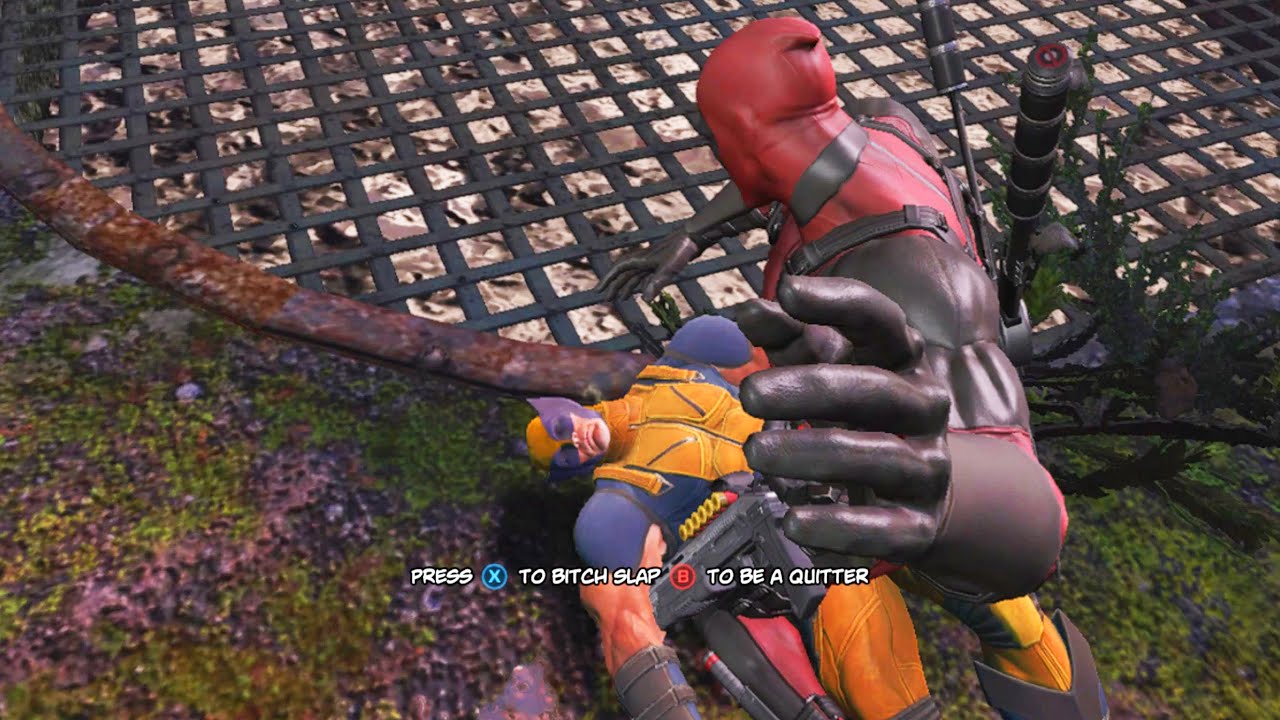 Deadpool Slaps Wolverine - YouTube