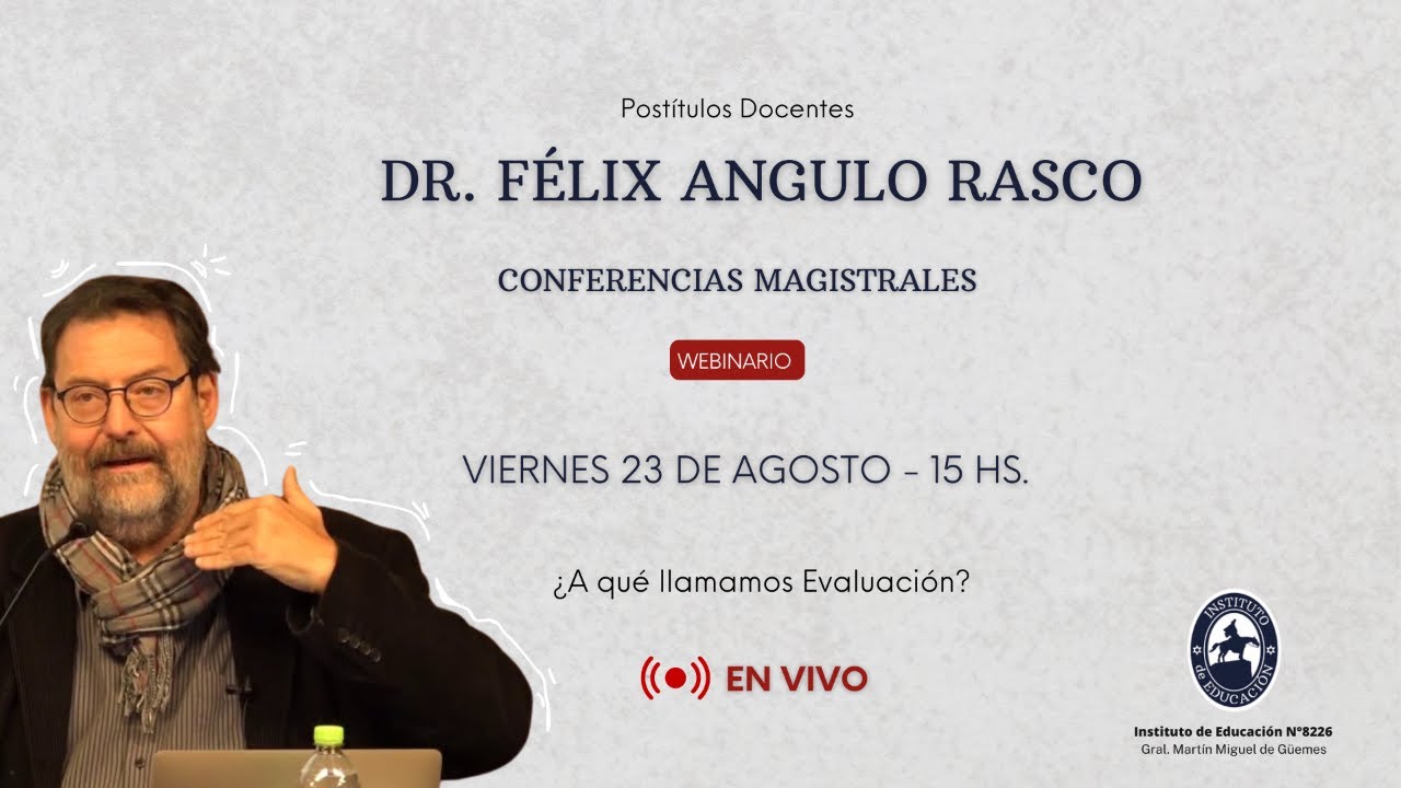 CONFERENCIA MAGISTRAL EN VIVO DR. FÉLIX ANGULO RASCO - YouTube