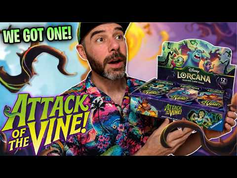 Disney Lorcana Attack of the Vine Booster Box | We Got An ENCHANTED!