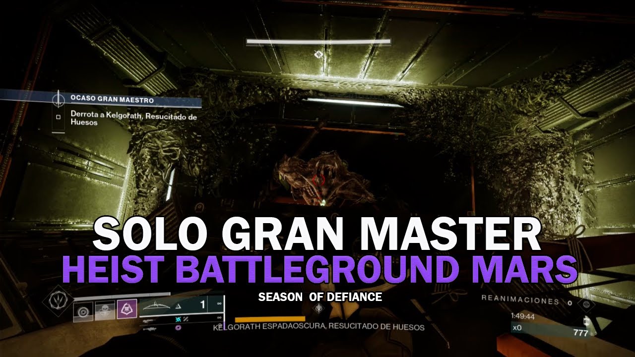 Solo Grandmaster Nightfall - Heist Battleground Mars [Destiny 2 Season ...