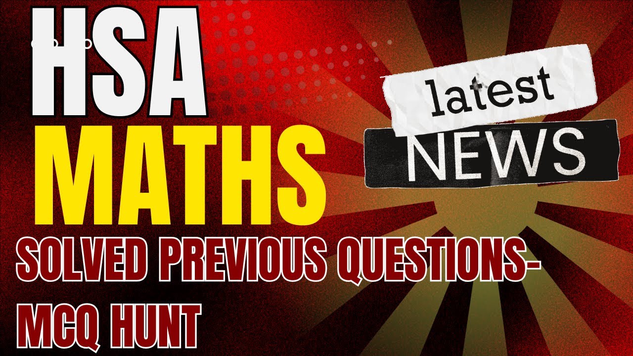hsa maths question bank|HSA maths previous questions - YouTube