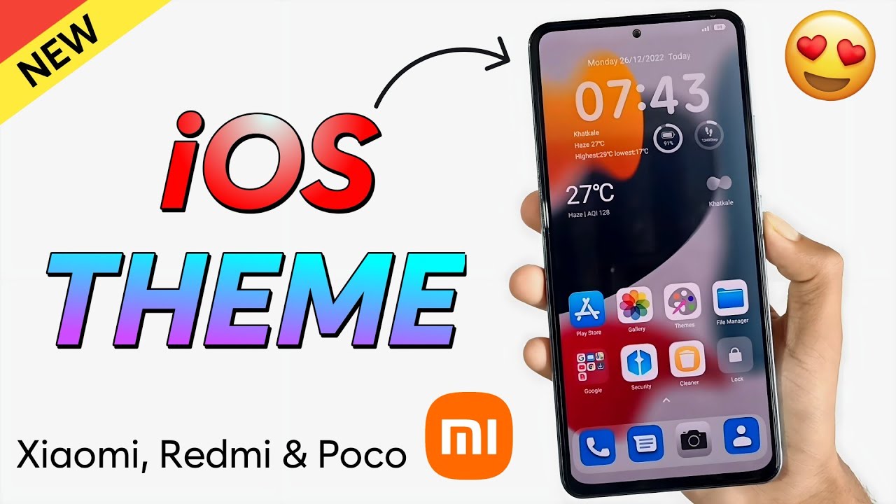 Official iOS Theme for Redmi, Poco & Xiaomi Phones 2023 | ios Theme for ...