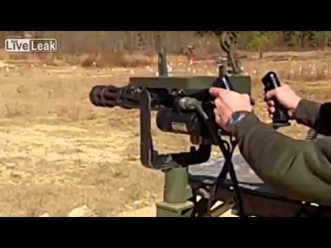 General Electric's Magnificent M134 Chain-Gun In Action - YouTube
