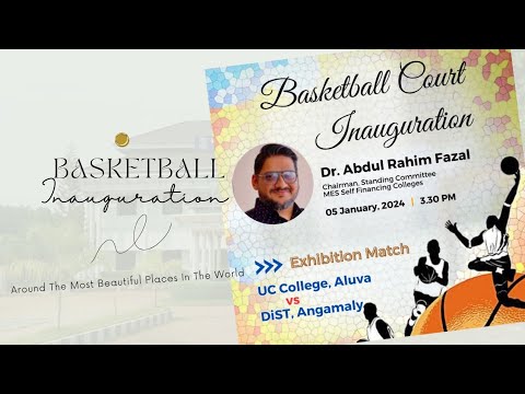 Inauguration of New basketball court @MES M. K. Mackar pillay college ...
