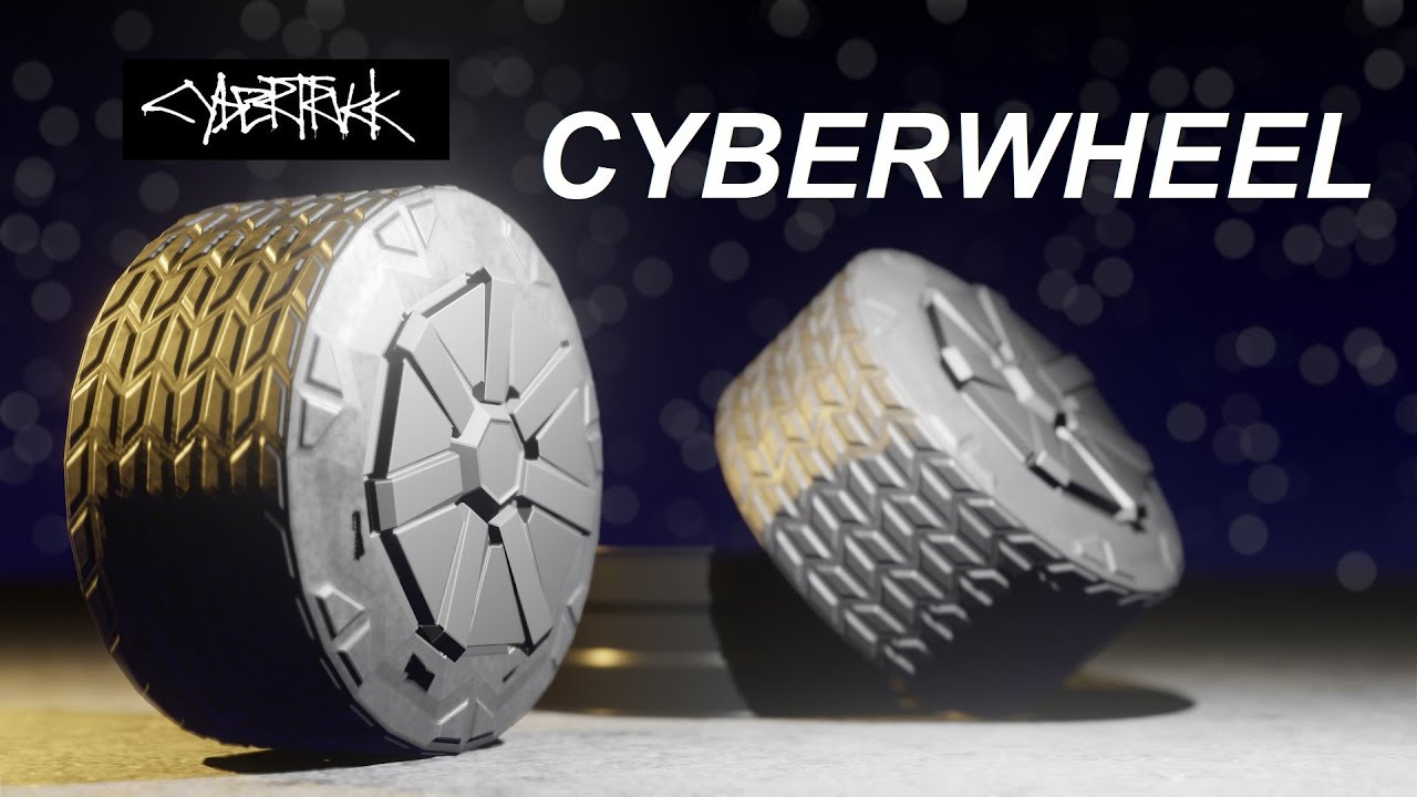 Tesla New Cybertruck Wheel High Detailed 3D model - YouTube