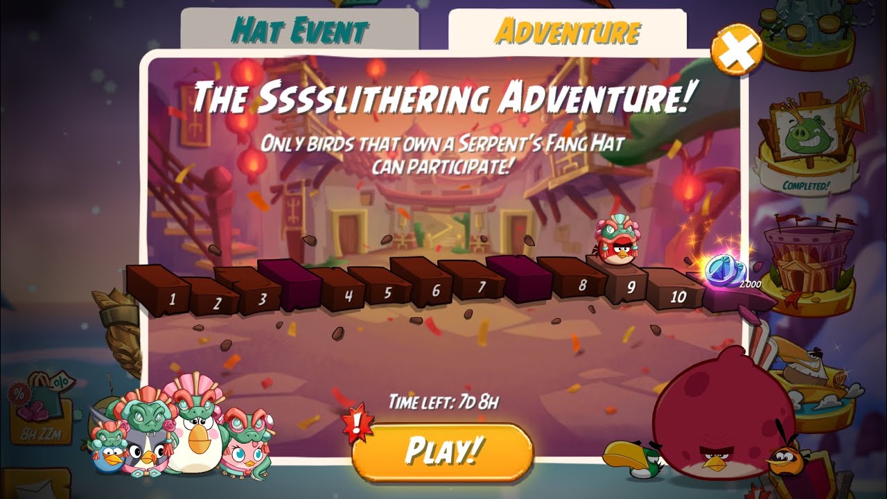 The Slithering Adventure - Level 9 with 5 Birds (Red,Blues,Matilda ...