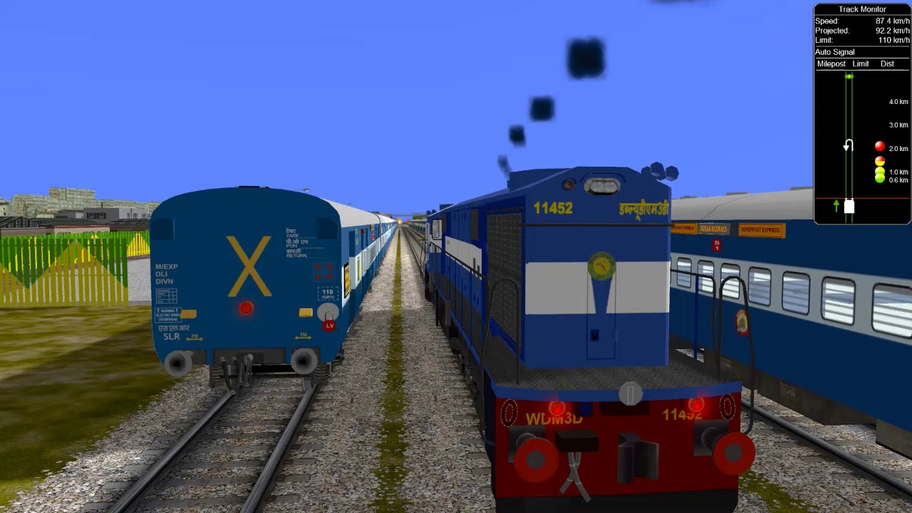 WDM3 / Rescue / Python flight / Route / Royal Rajasthan / Msts indian ...