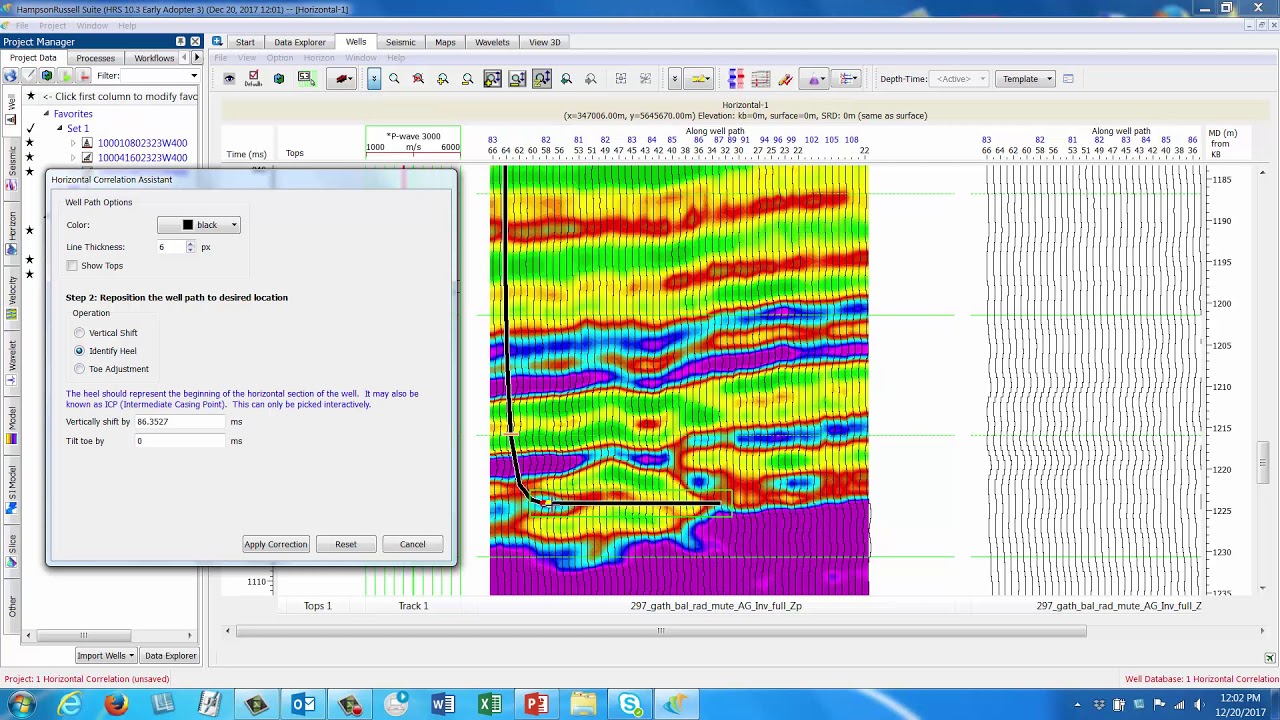 Quick and Easy Horizontal Well Correlation in HampsonRussell 10.3 - YouTube