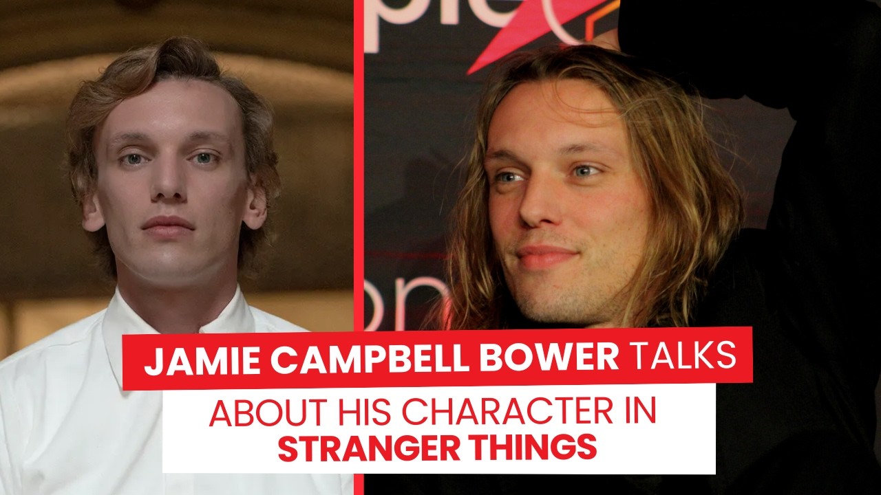 Jamie Campbell Bower talks about Stranger Things, Millie Bobby Brown and his music - YouTube