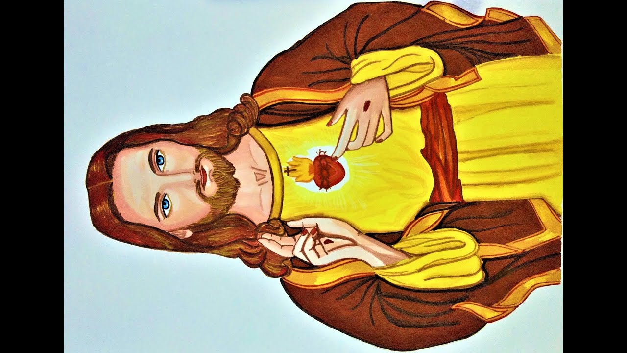 How to draw Lord Jesus Christ poster drawing | Easy Drawing on Good ...