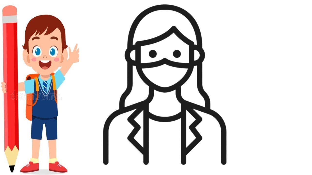 Mask 😷 girl drawing ll Safety Mask drawing ll @PalakEducationArts - YouTube