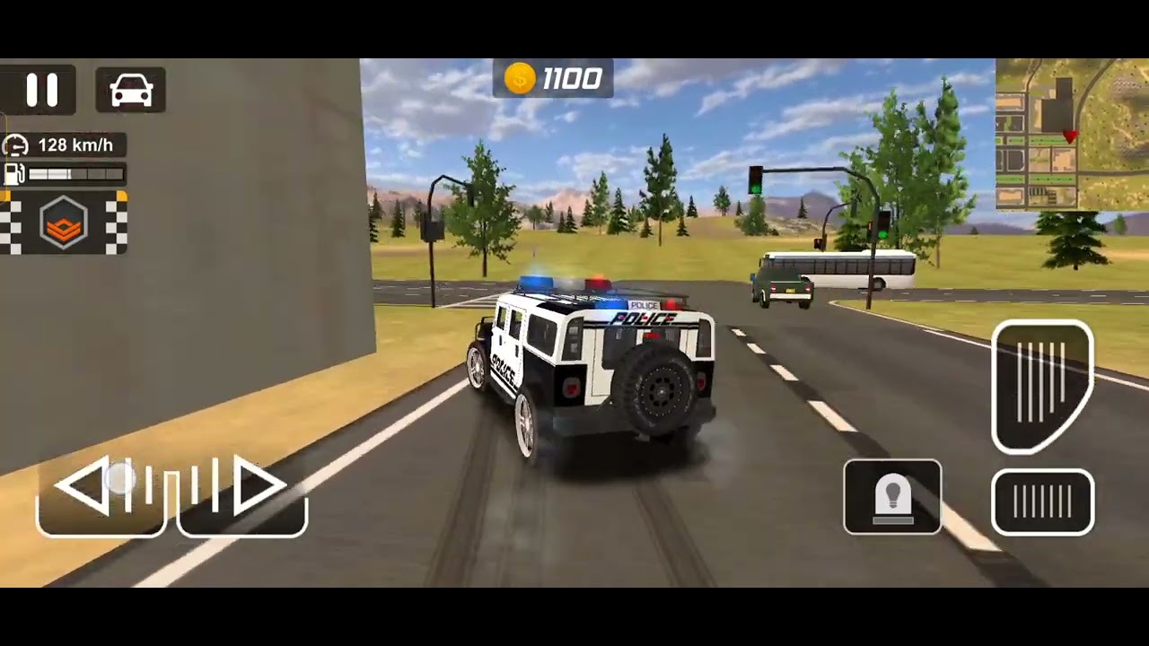 police car chase cop simulator - game play (Android ,sos) - YouTube