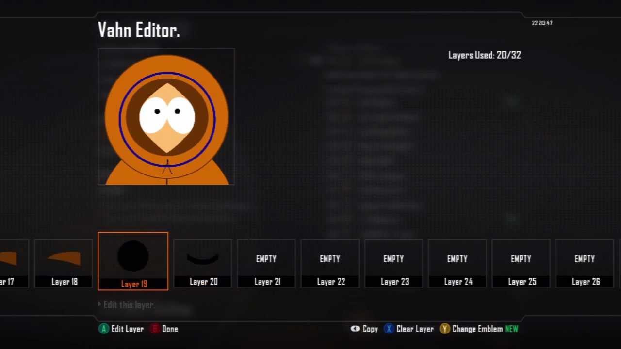CoD: Black Ops 2 Emblem Tutorial - Kenny McCormick - YouTube
