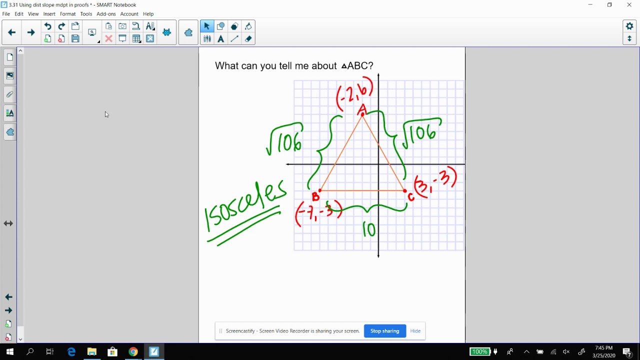 USING distance/slope/mdpt in proofs! - YouTube
