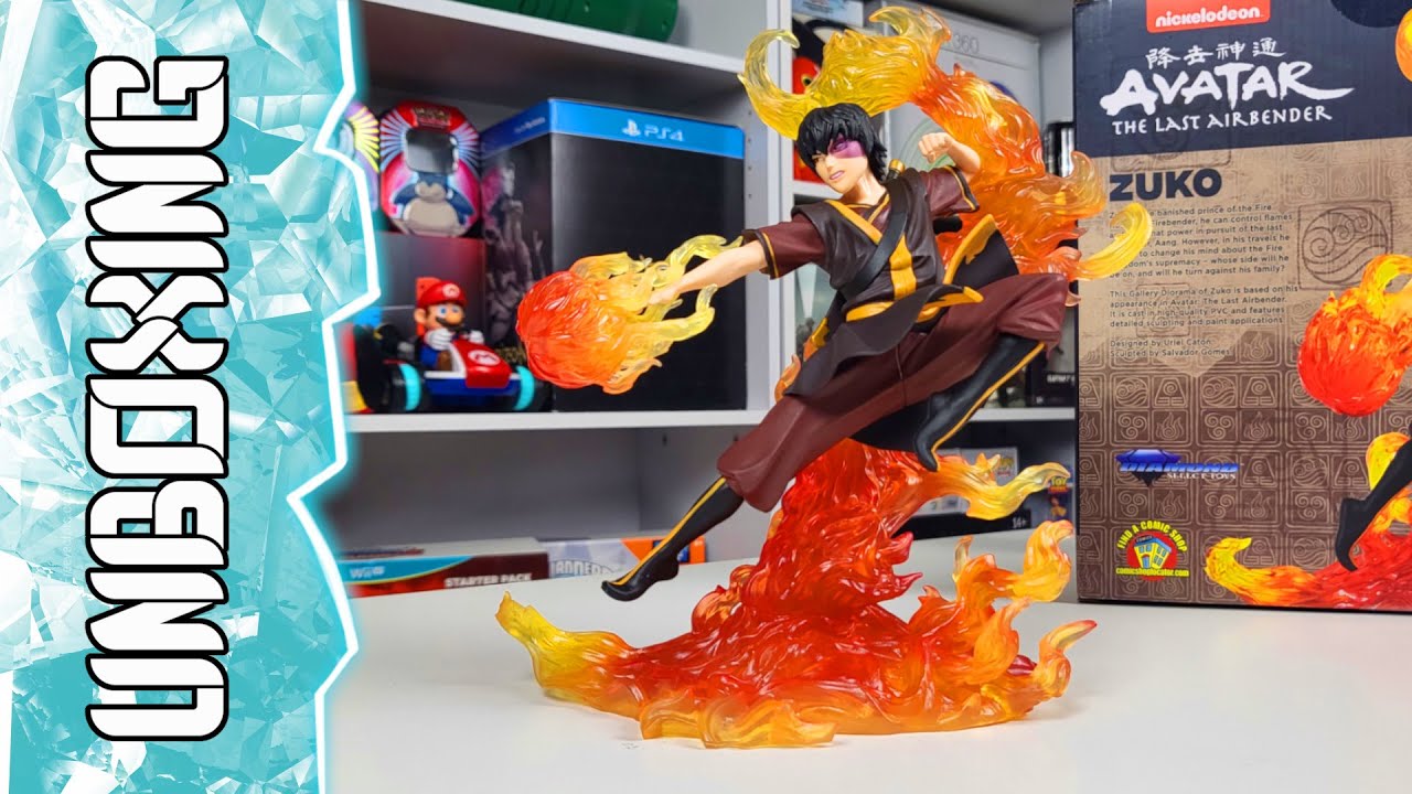 Avatar The Last Airbender Zuko Figure Unboxing | Gallery Diorama - YouTube