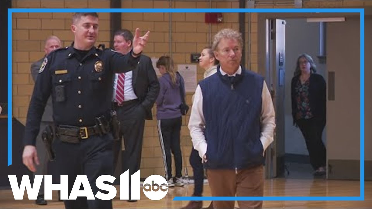 Sen. Rand Paul visits LMPD's Summit Wellness Center - YouTube