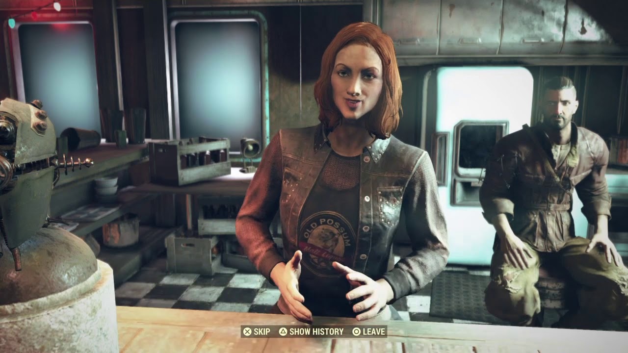 Fallout 76 Wastelanders wayward inn extra dialogue - YouTube