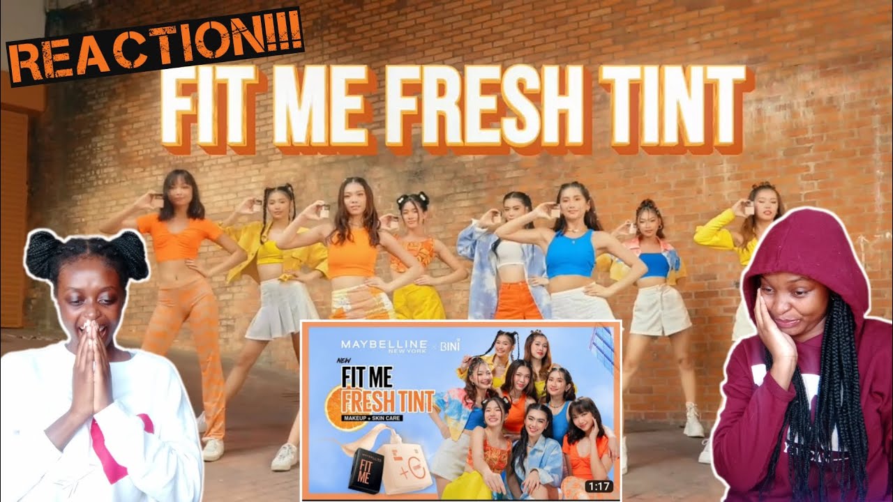 Bini Fit Me Fresh Tint Official Music Video Maybellinexbini Reaction Youtube