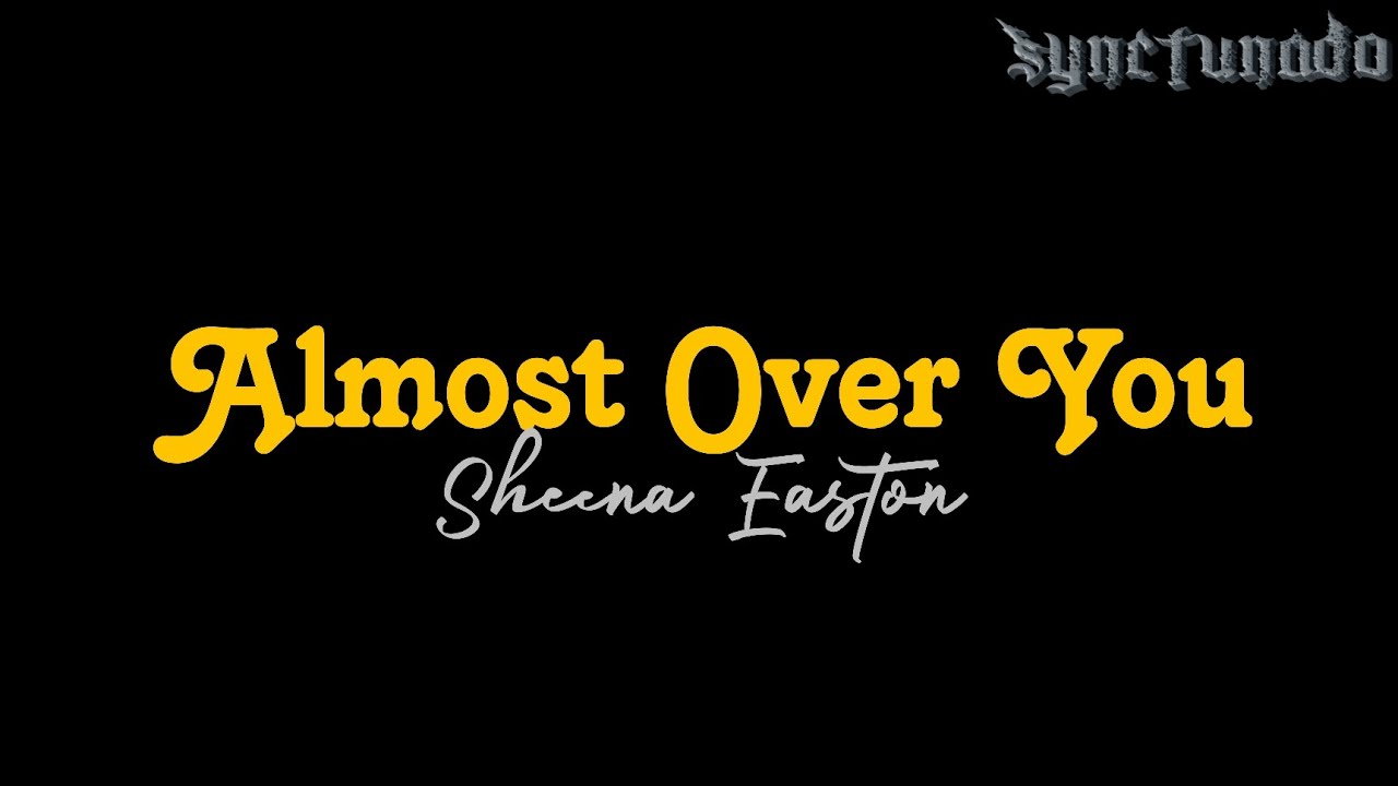 ALMOST OVER YOU [ SHEENA EASTON ] W/BACKING VOCALS |INSTRUMENTAL ...