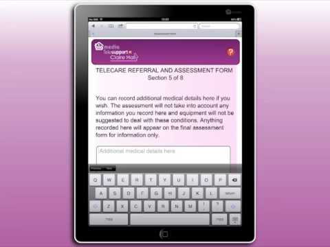 Teleform demo of telecare online assessment form - YouTube