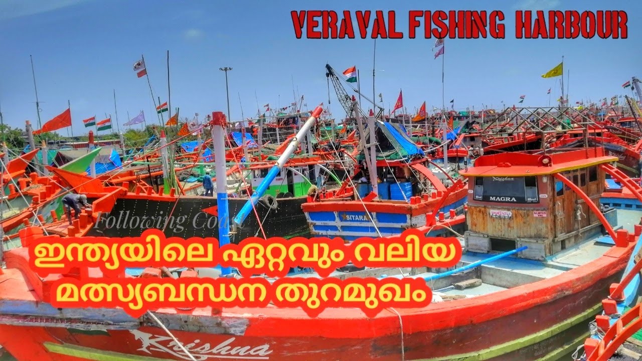 Largest Fishing Harbour India 🇮🇳 | Veraval Fishing Harbour Somanath ...