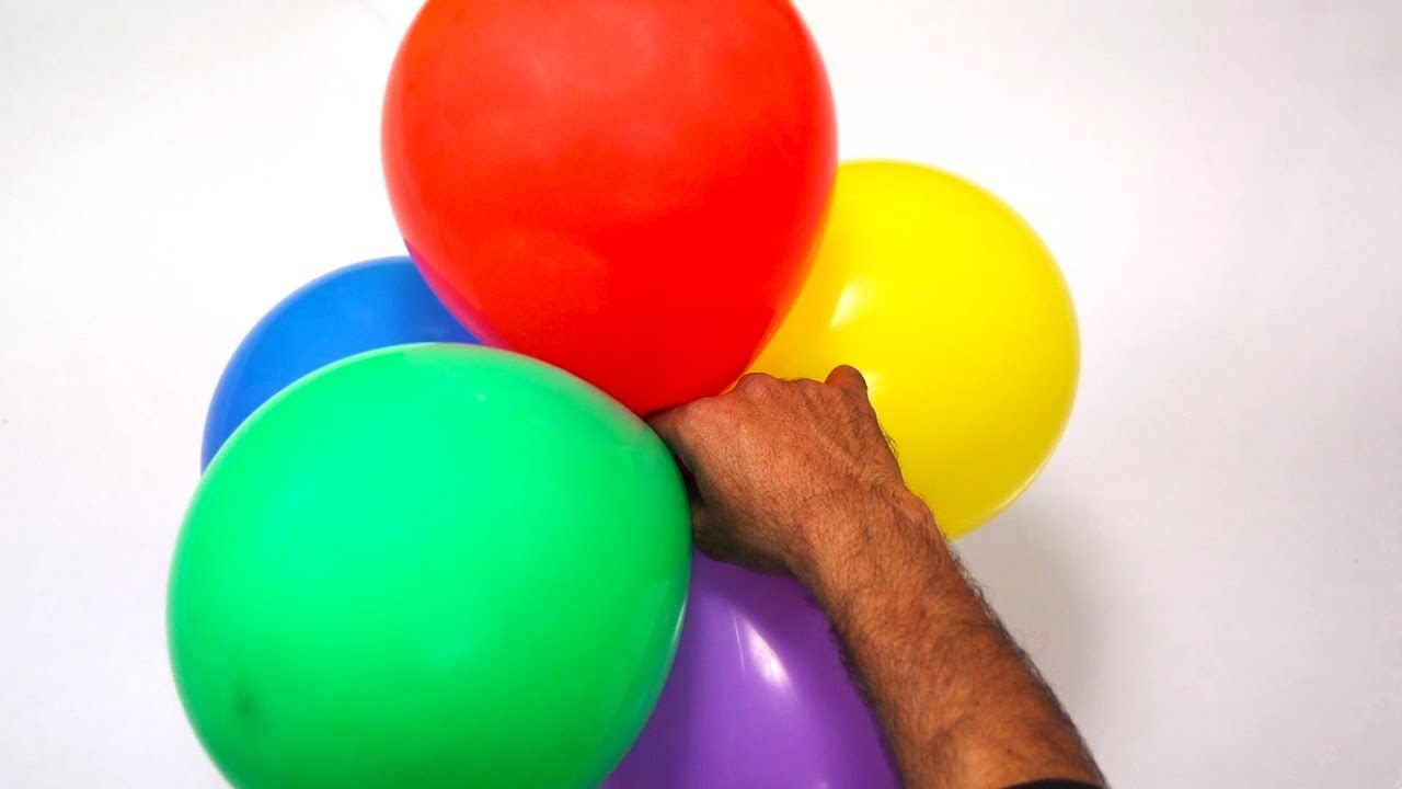 Popping Balloons Learn Colors for Kids | Finger Family Nursery Rhymes ...